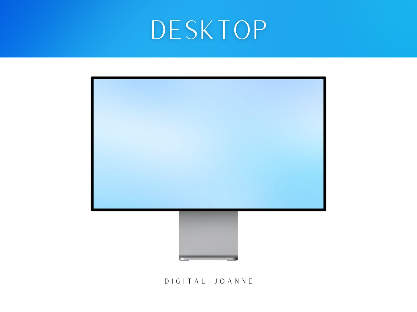 Blue Gradient Aura Desktop Wallpapers (digital Download) - Etsy
