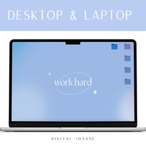 Desktop Icon Folder Bundle Blue | Aesthetic Macbook, Imac, Windows & PC ...