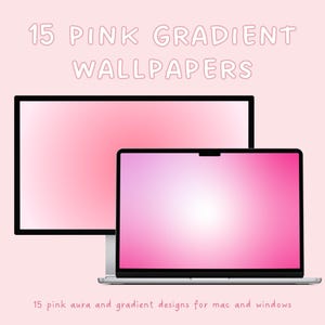 15 Pink Gradient Desktop Wallpapers Aesthetic, Aura, Pinterest Style ...