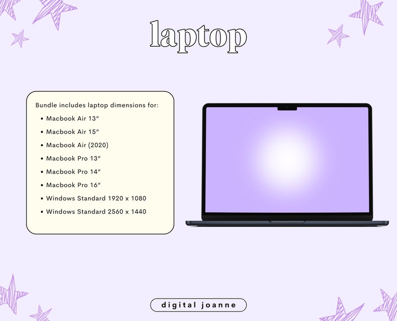 Lilac Purple Aura Gradient Digital Laptop Wallpaper Aesthetic Desktop ...