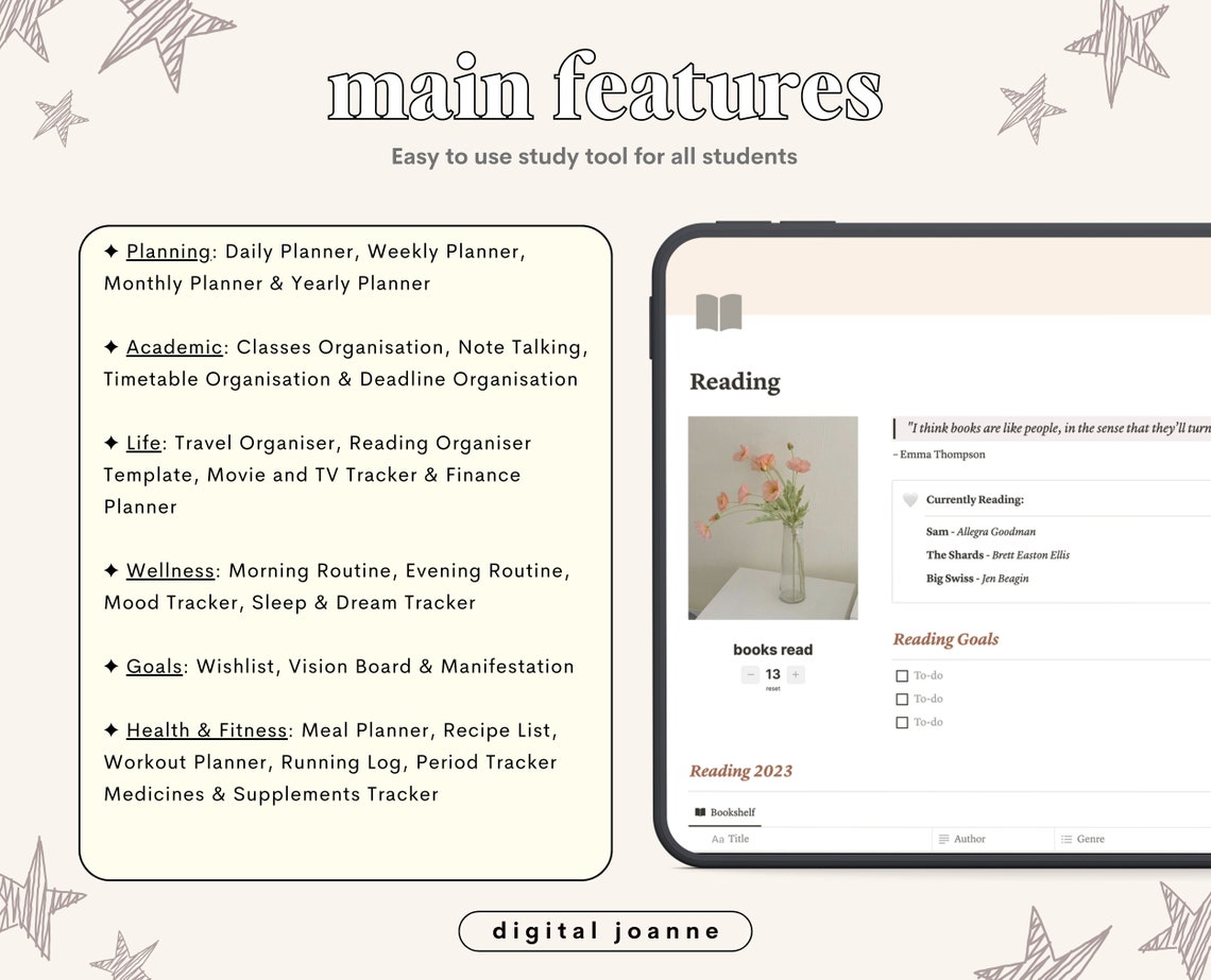 Notion Digital Planner an All-in-one Digital Minimalist Aesthetic ...
