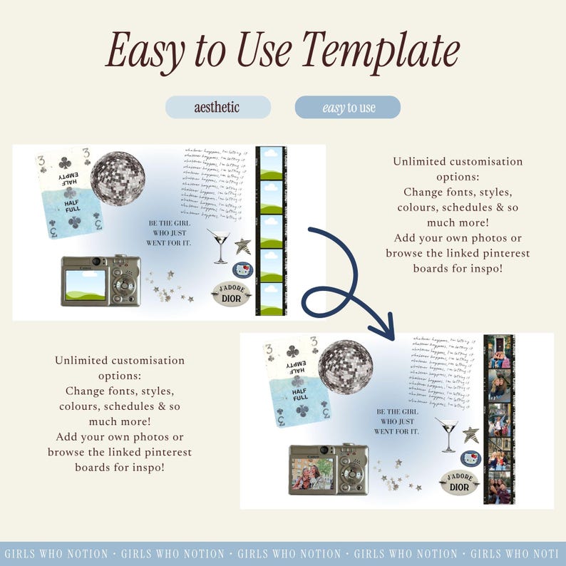 2026 Blue Aesthetic Desktop Wallpaper for Canva | Customisable MacBook ...