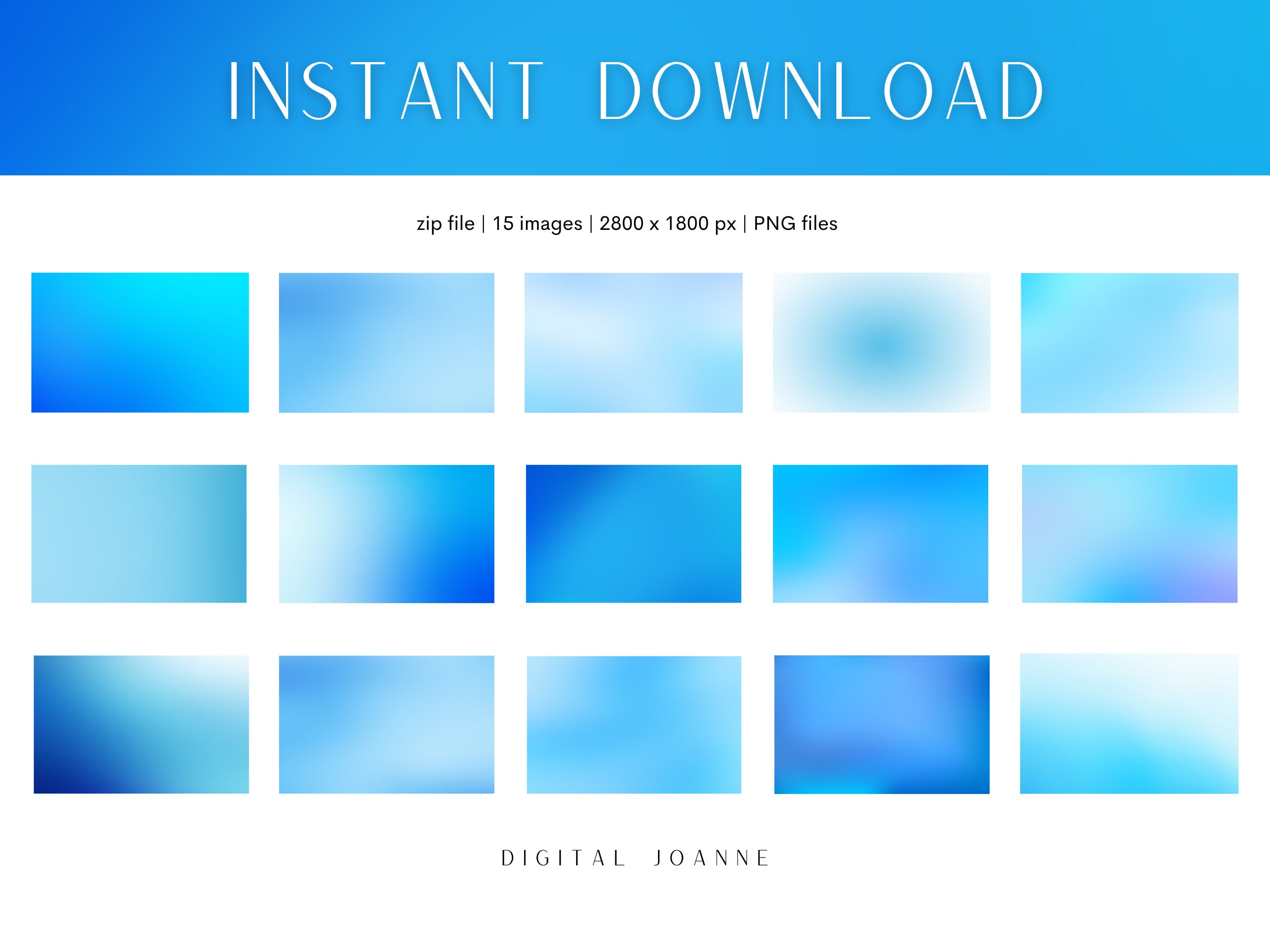 15 Blue Gradient Aura Desktop Wallpapers | Aesthetic Pinterest Style ...