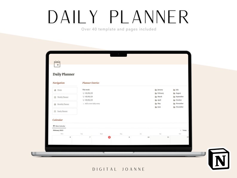 Notion Digital Planner an All-in-one Digital Minimalist - Etsy