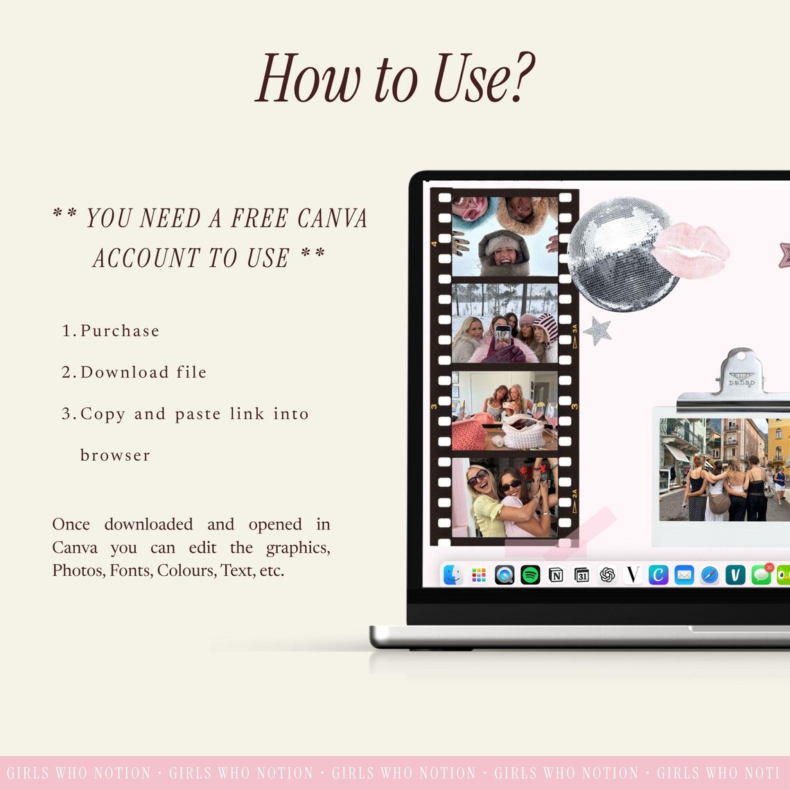 2026 Pink Aesthetic Desktop Wallpaper for Canva | Customisable MacBook ...