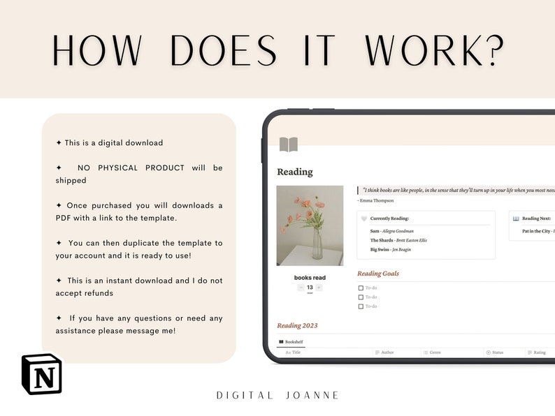 Notion Digital Planner an All-in-one Digital Minimalist - Etsy