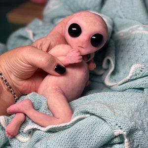 CUSTOM Full Body Silicone Mini Baby Girl Alien in Super Soft Blend 9.4 ...