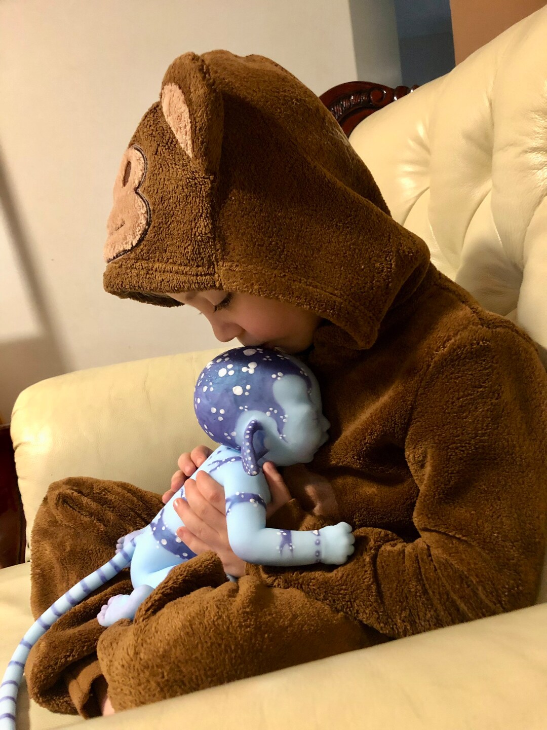 CUSTOM Full Body Silicone Avatar Inspired Baby LILA in Soft Blend BALD ...
