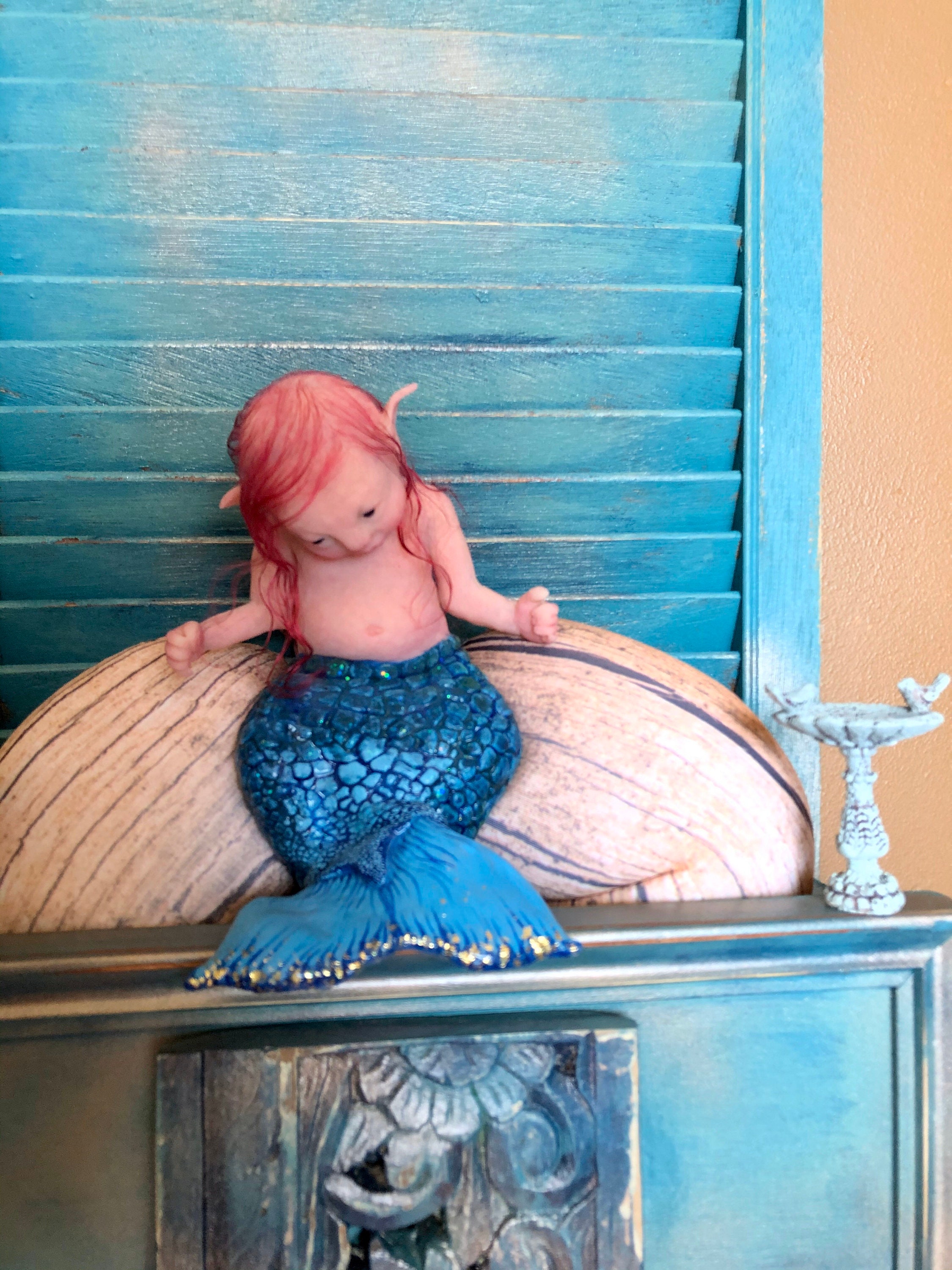 AVAILABLE Awake Full Body Silicone Mermaid Baby 10 blue - Etsy Israel