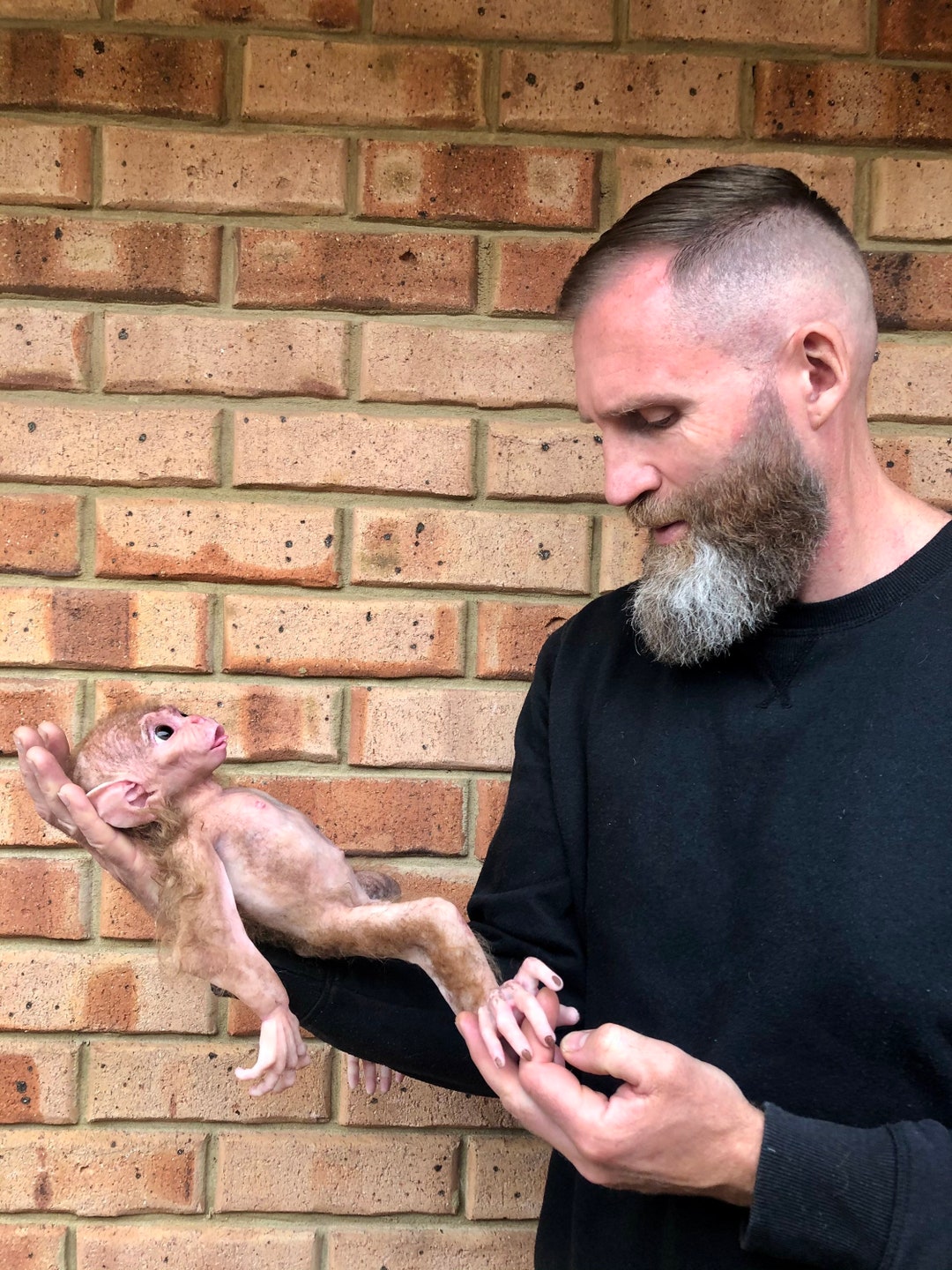 Full Body Silicone Baby Monkey Bibi in Super Soft Marshmallow Blend - Etsy