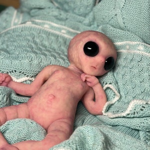 CUSTOM Full Body Silicone Mini Baby Girl Alien in Super Soft Blend 9.4 ...