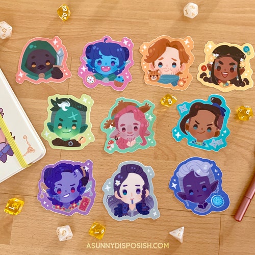 Critical Role Mighty Nein Stickers - Etsy
