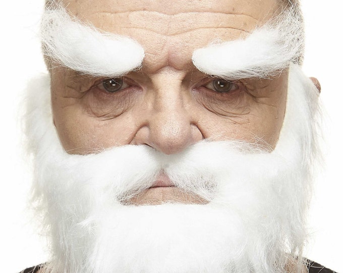 Realistic Traper Fake Beard Mustache and Eyebrows Self Adhesive False ...