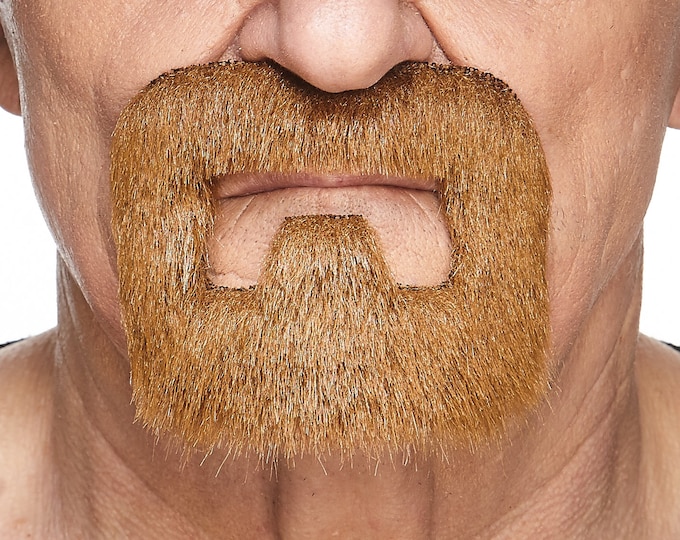 Inmate False Self Adhesive Beard Fake Facial Hair Mustaches Fancy Party ...
