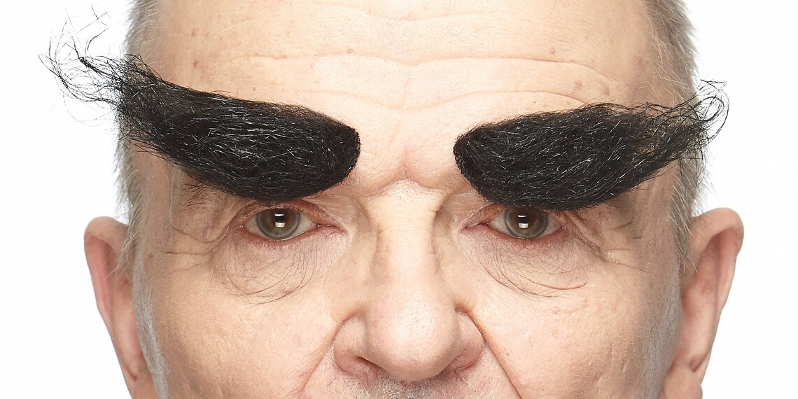 Fake Eyebrows Realistic False Facial Hair Eyebrow Sticker Long - Etsy