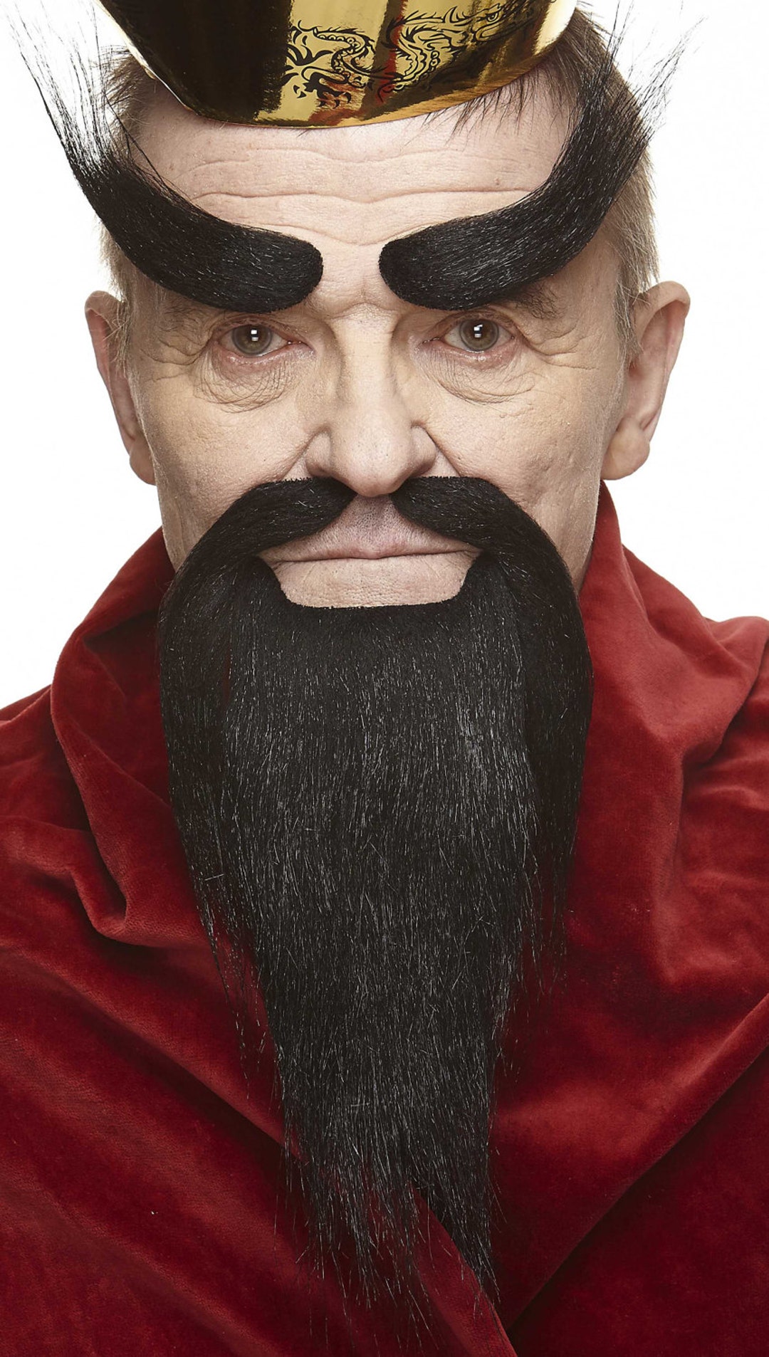 Shaolin Monk Beard Mustache and Eyebrows Self Adhesive Facial - Etsy