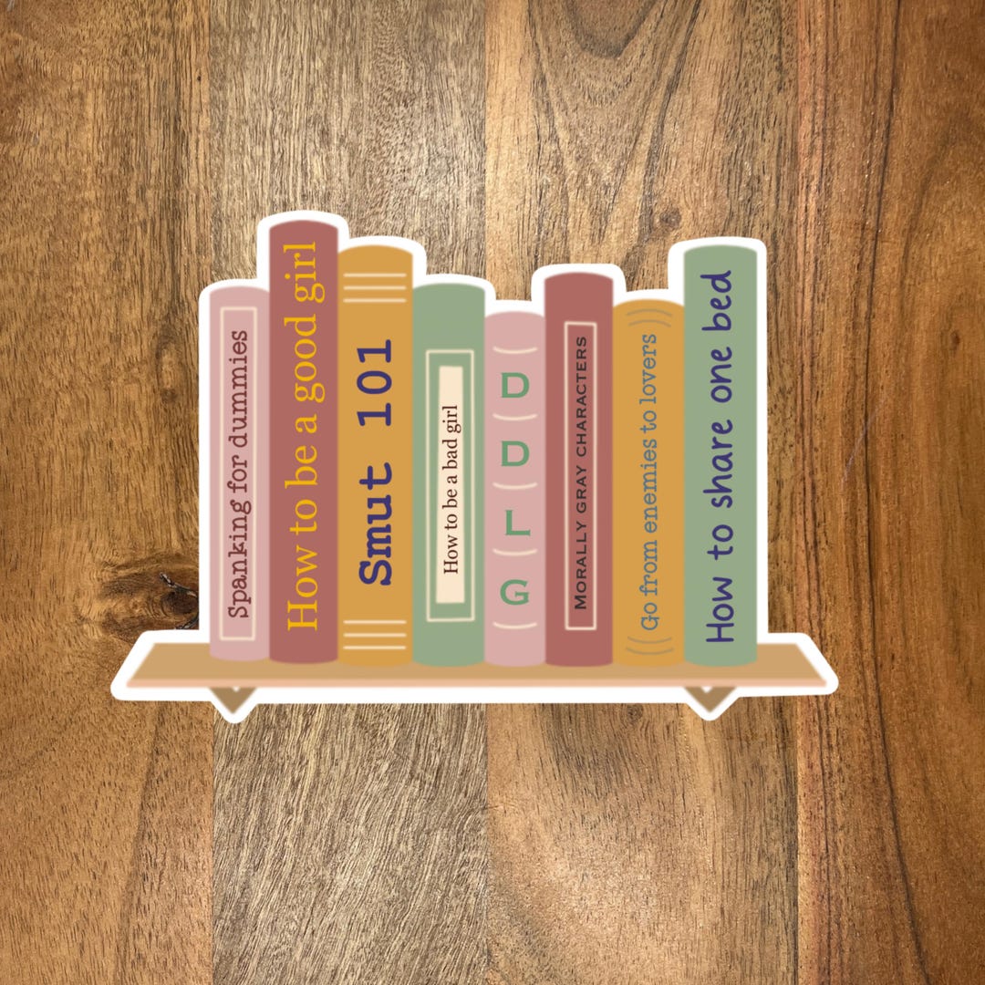 Spicy Bookshelf Sticker, Romance Reader, Kindle Decal - Etsy