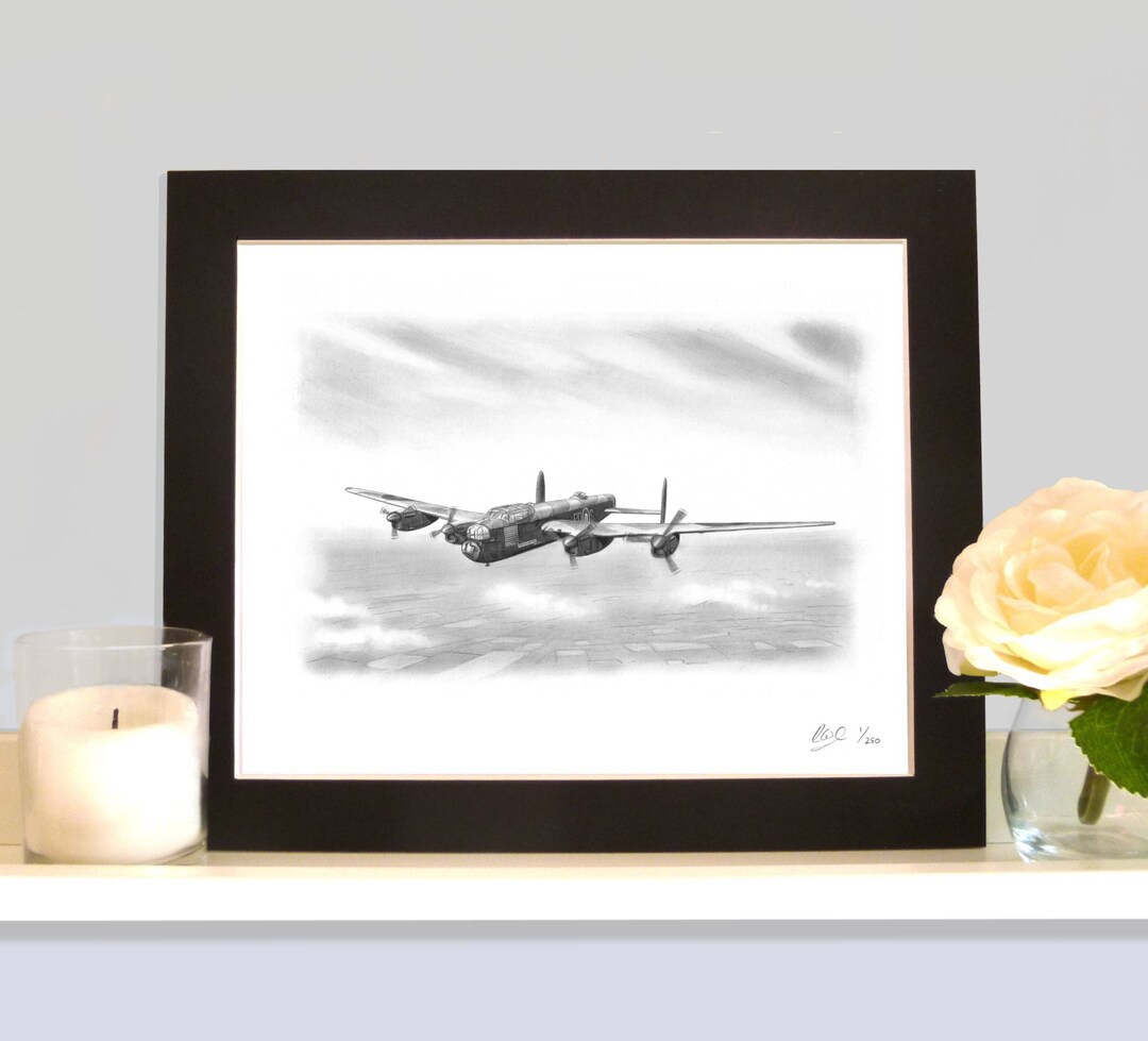 Avro Lancaster 'S for Sugar' Unique Aviation Print of Classic Aircraft ...