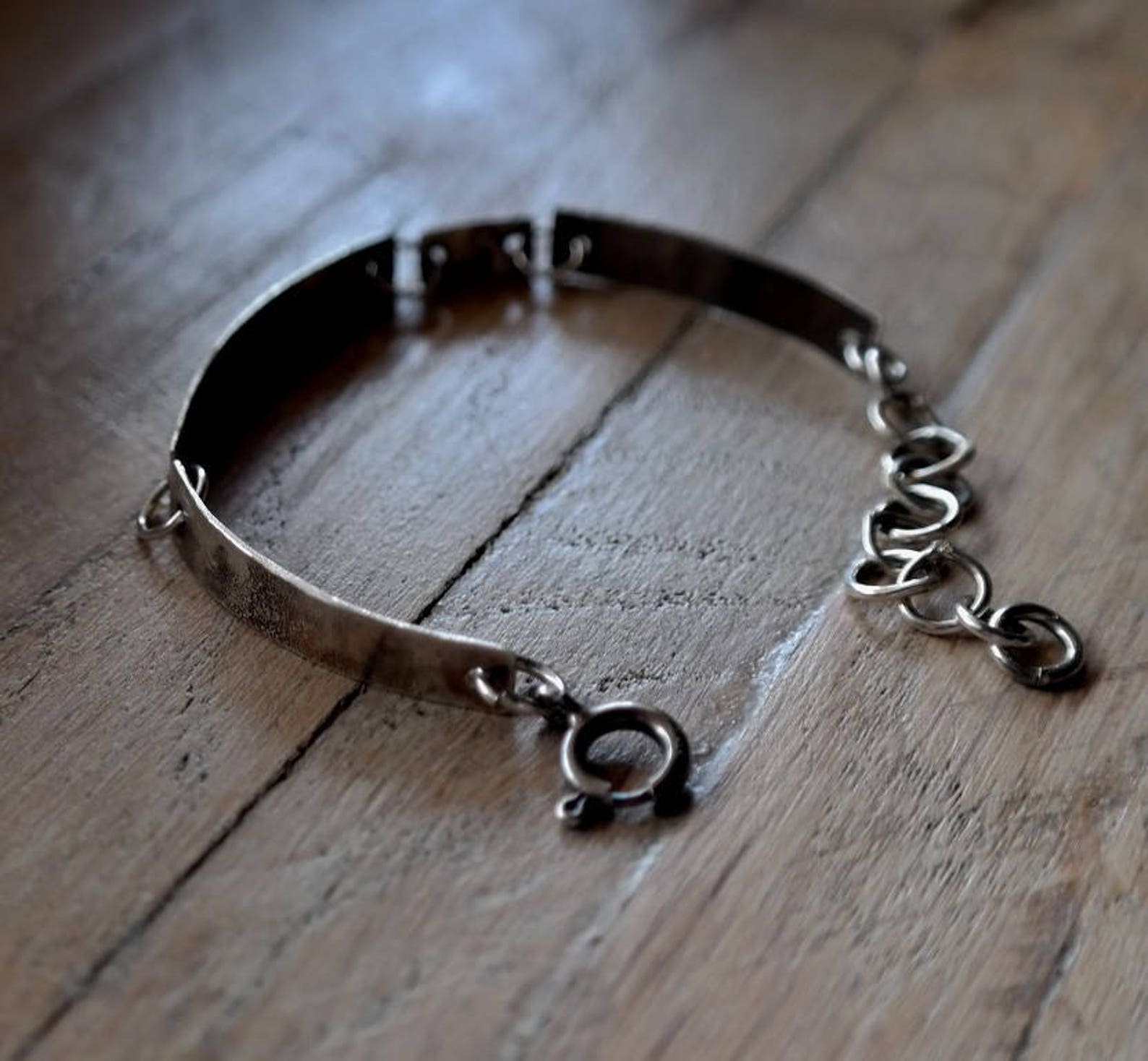 Handmade Sterling Silver Bracelet Modern Bracelets Raw - Etsy