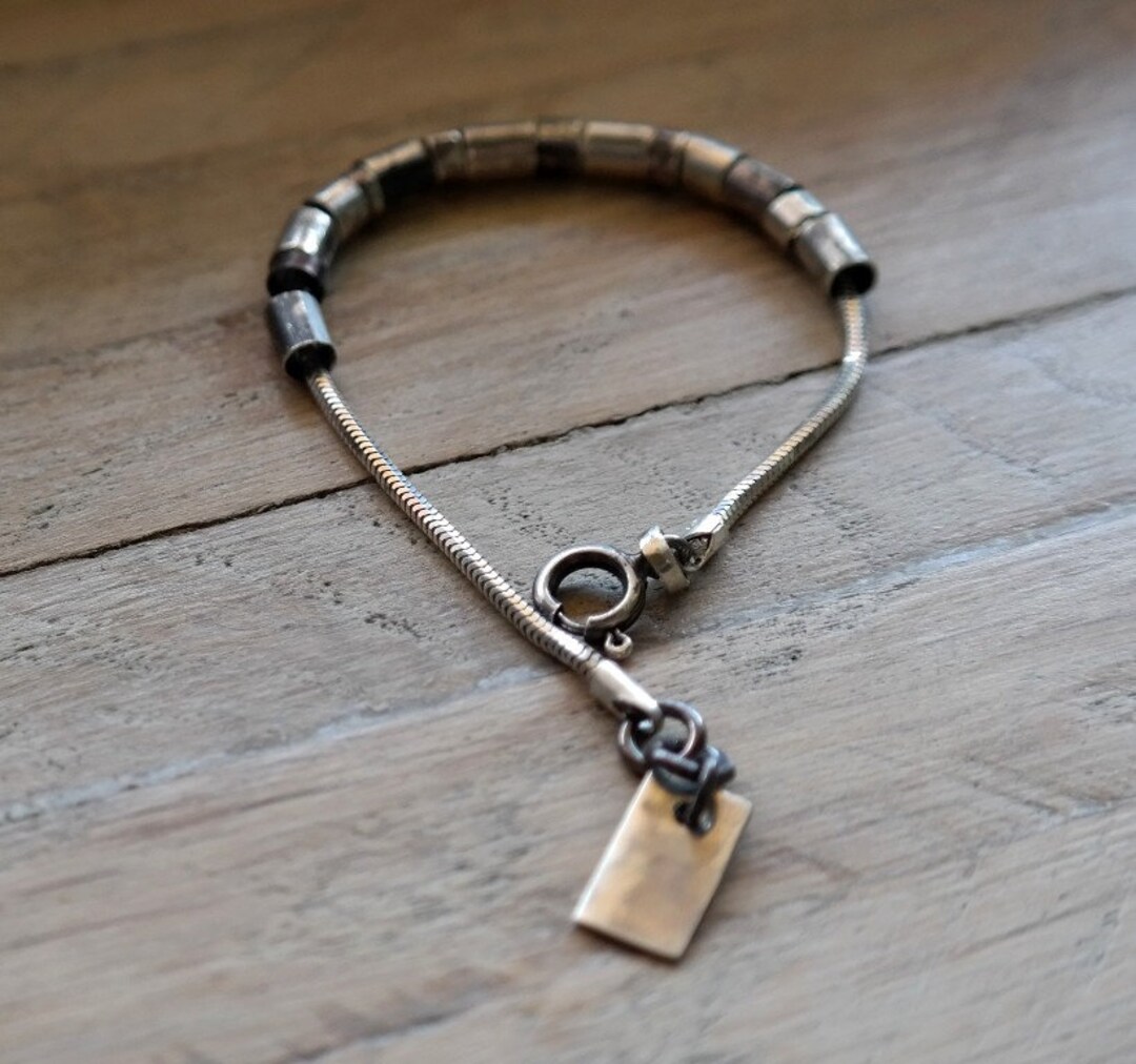 Simple Silver Bracelet, Everyday Bracelet, Silver Snake Chain, Silver ...