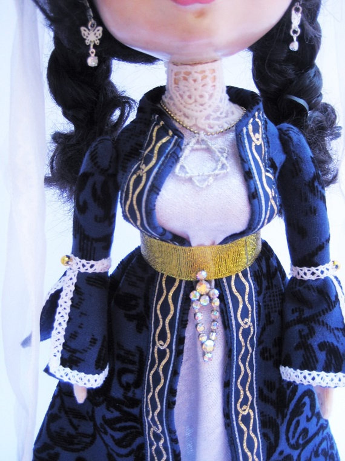 Israeli doll Jewish girl doll textile art doll soft | Etsy