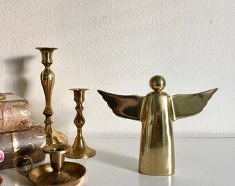 Brass angels | Etsy