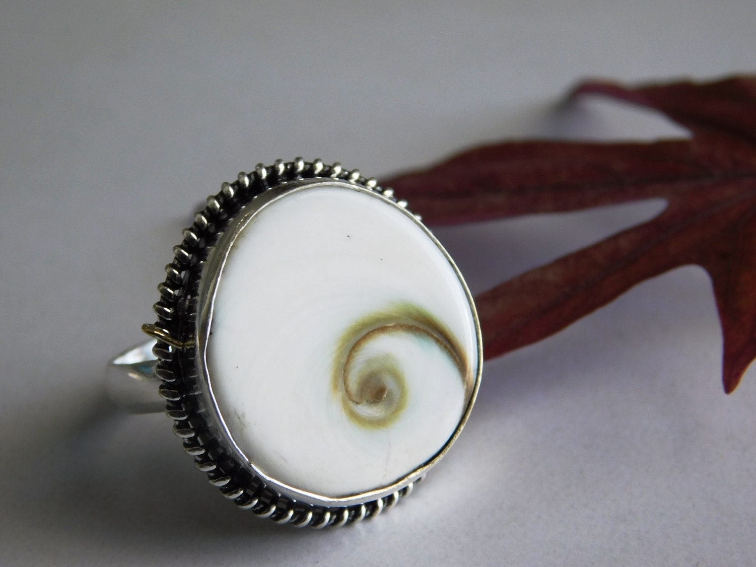 Shiva Eye Ring Sterling Silver Ring Shiva Shell Ring | Etsy