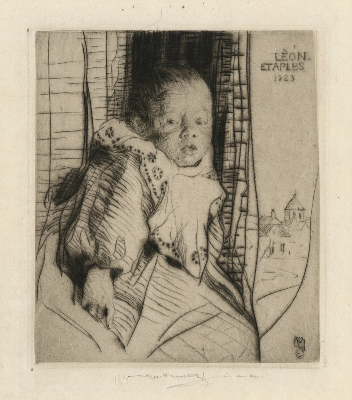 WILLIAM LEE HANKEY (british, 1869-1952), "leon Etaples", 1923, Original ...