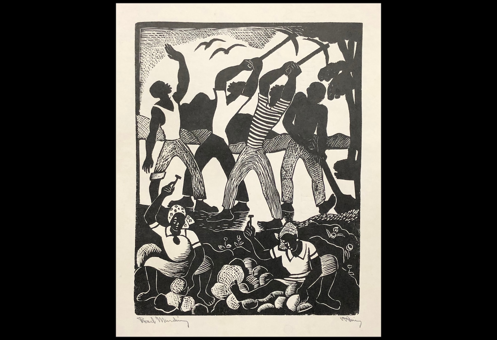 ALBERT HUIE (jamaican/american, 1920-2010), "road Mending", 1948 ...