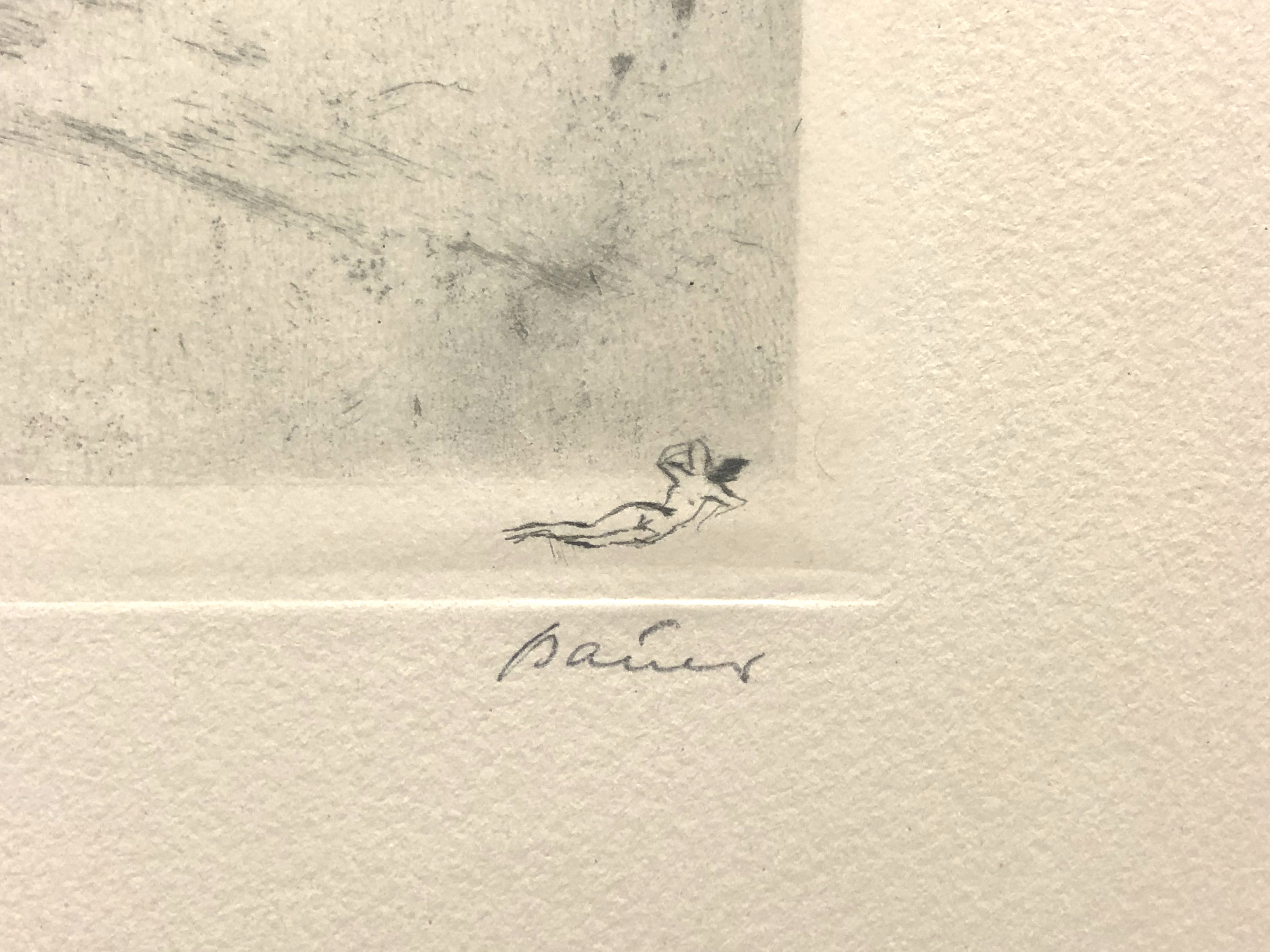 CARL JOSEF BAUER austrian, 1895-1964, yvonne, C. 1920 , Drypoint ...