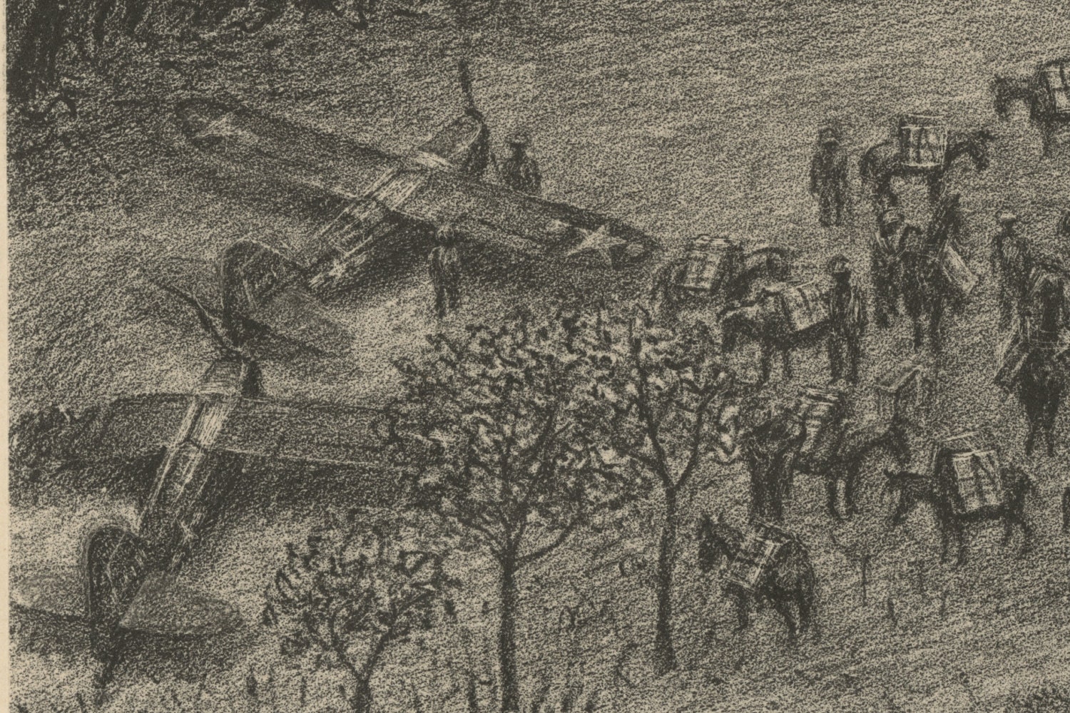 HOWARD BAER (american, 1906-1986), "china Supply Rendezvous", 1945 ...