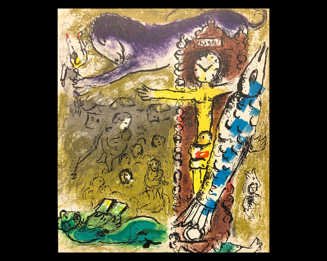 MARC CHAGALL (russian/french, 1887-1985), "le Christ a L'horloge", 1957 ...