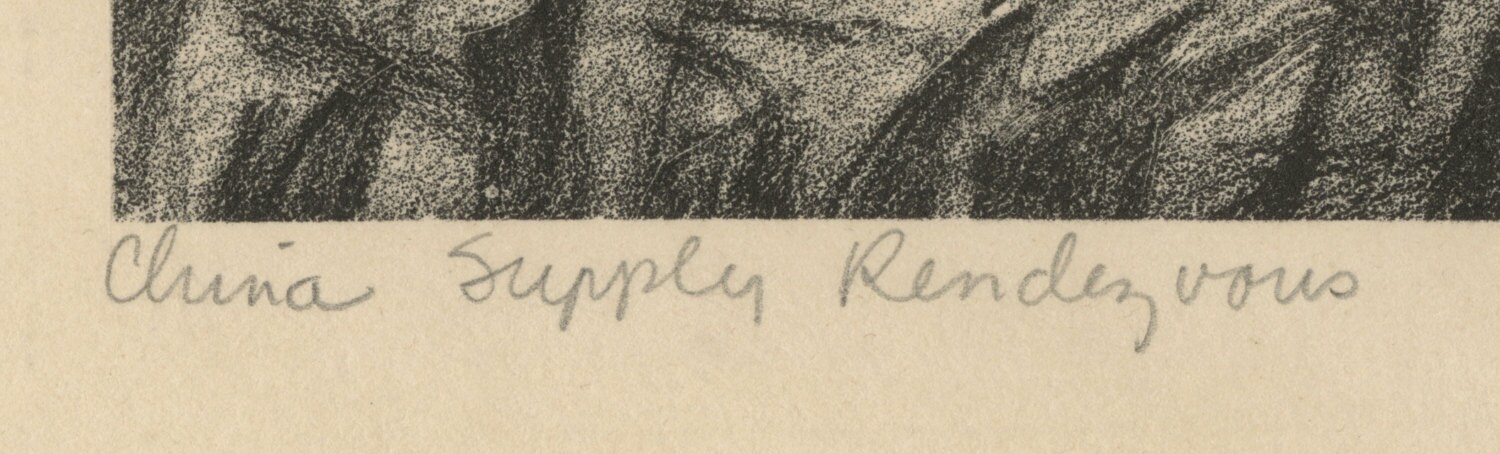 HOWARD BAER (american, 1906-1986), "china Supply Rendezvous", 1945 ...