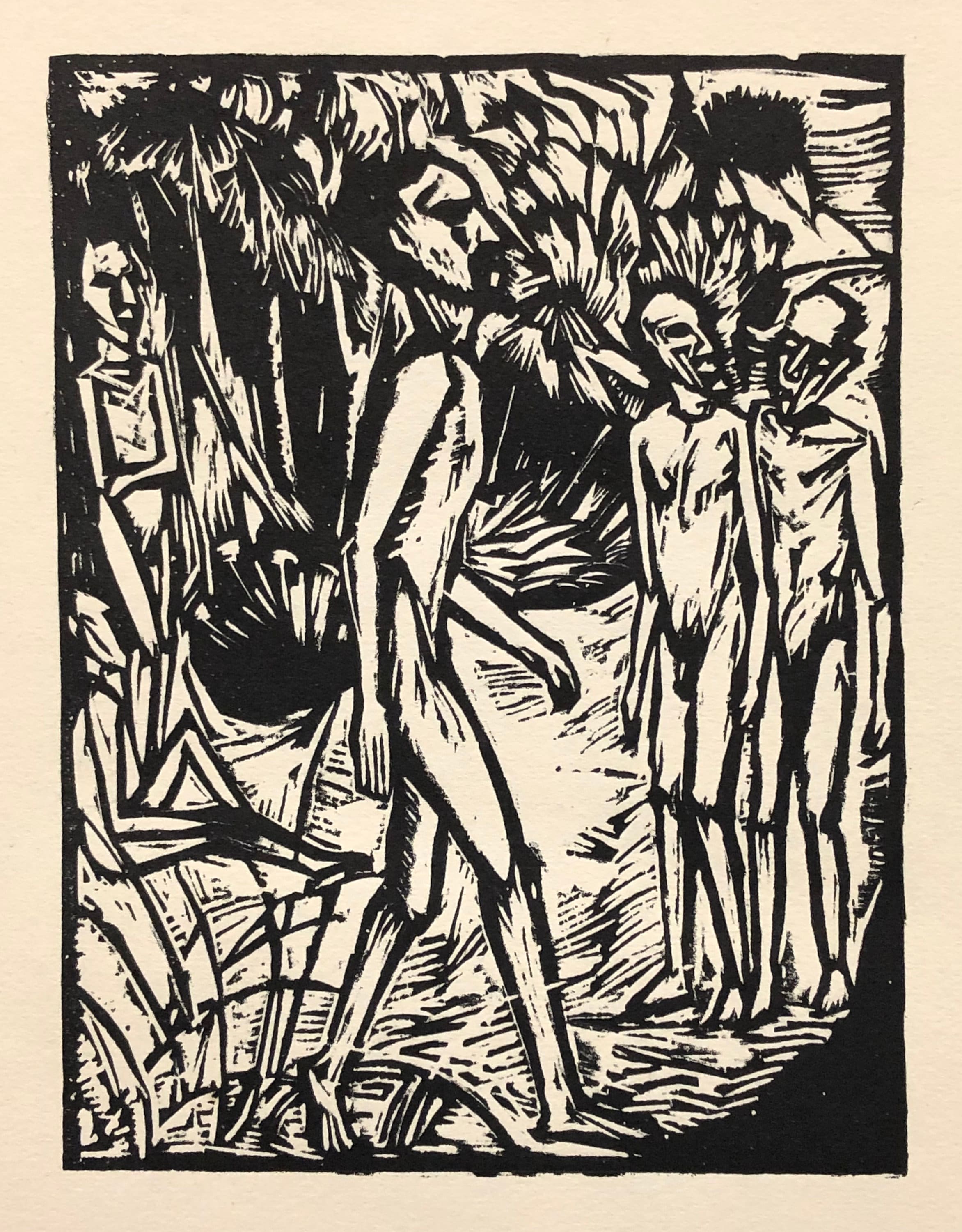 ERICH HECKEL (german, 1883-1970), "manner Am Strand", 1919. Original ...