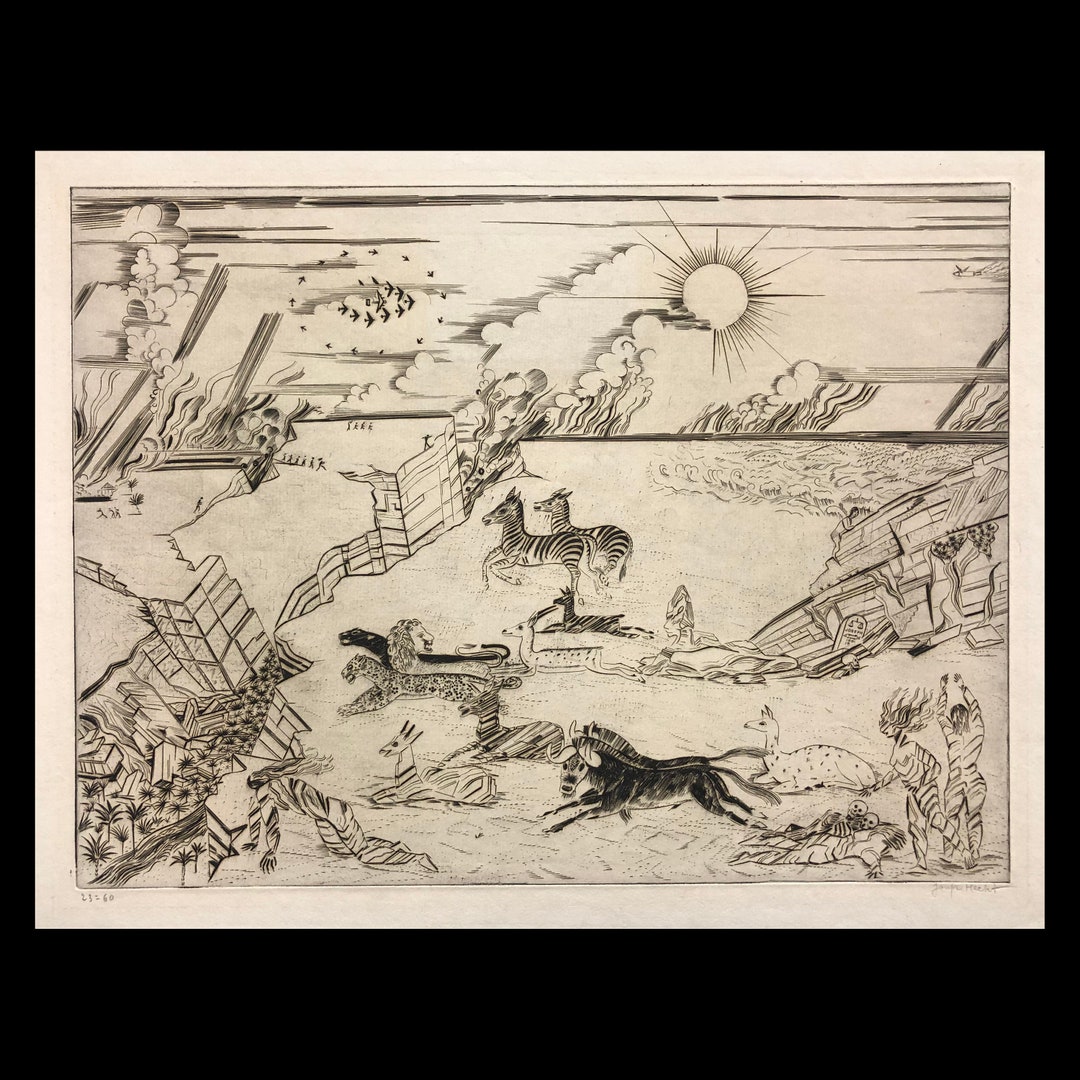 JOSEPH HECHT polish/french, 1891-1951, the African Rift, 1926, Original ...