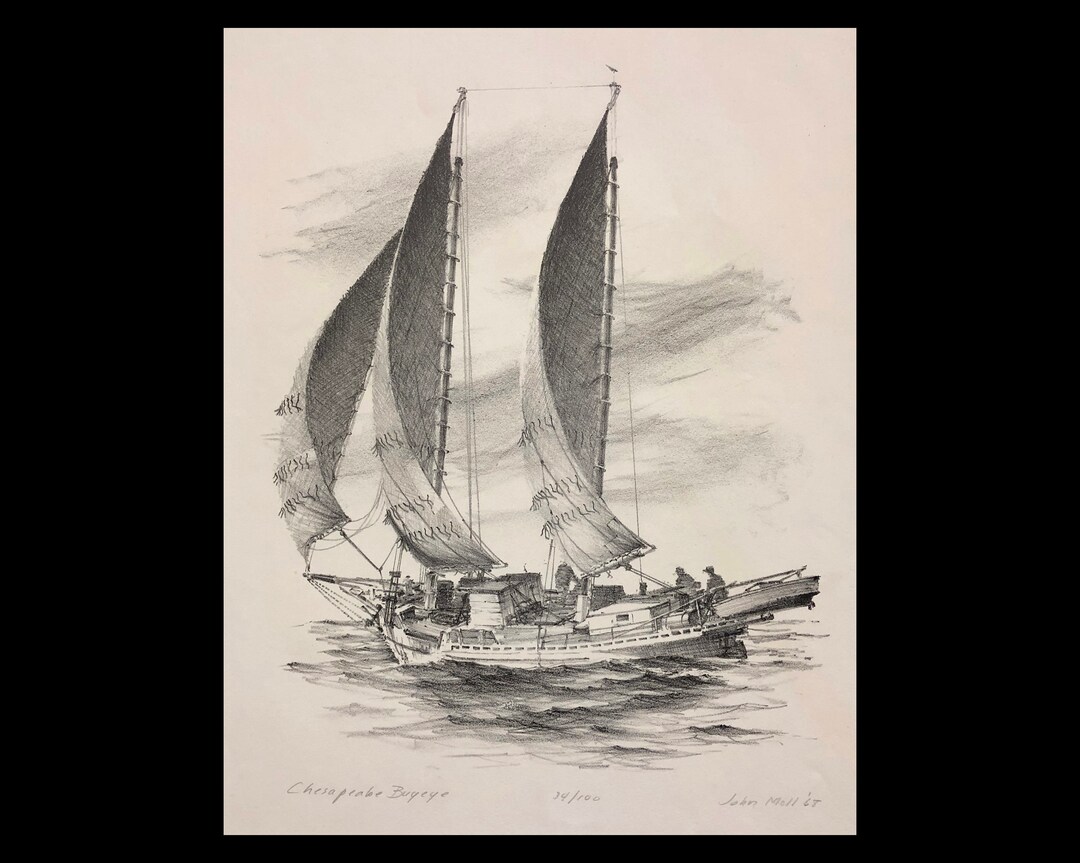 JOHN MOLL (Amerikanisch, 1908-1991), "Chesapeake Bugeye", 1968 ...