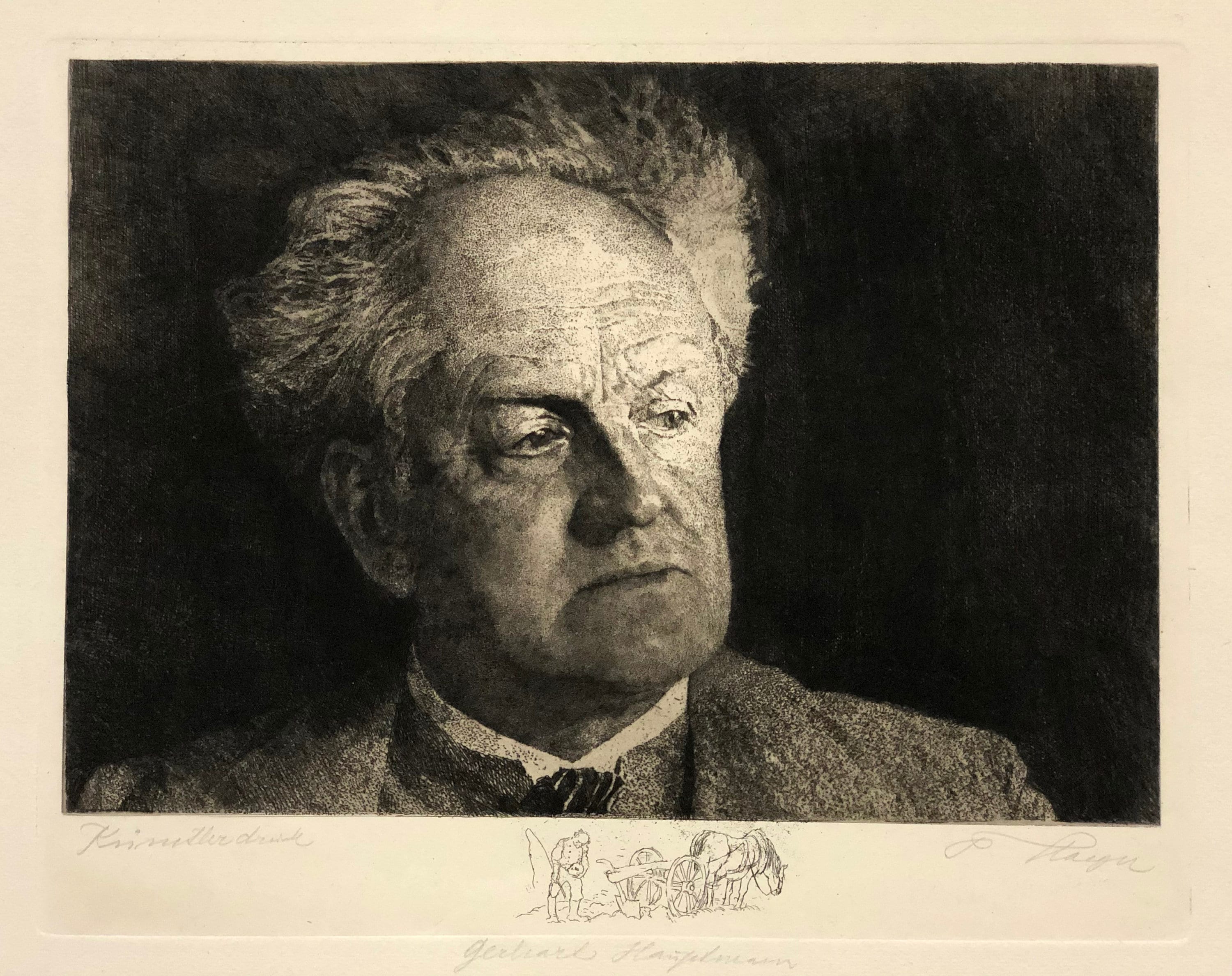 FERDINAND STAEGER (german, 1880-1976), "gerhart Hauptmann", 1923 ...