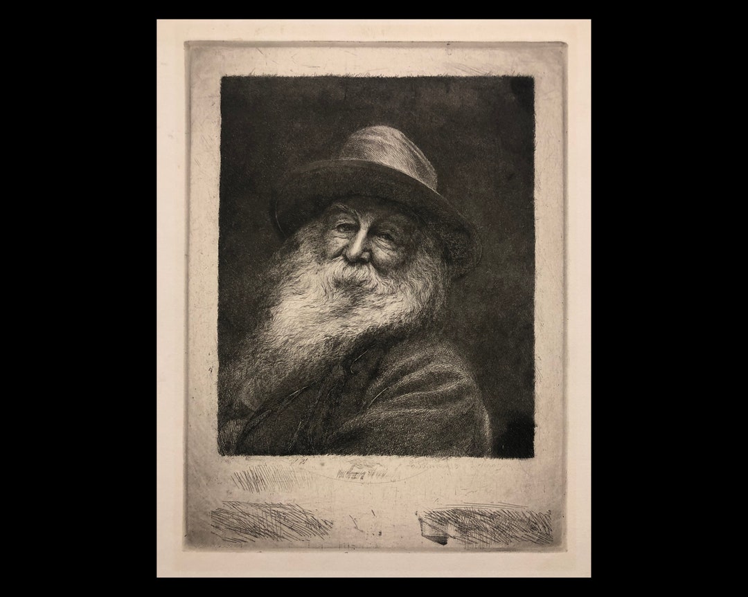 THOMAS GEORGE JOHNSON (british/american, 1843-1904), "walt Whitman ...