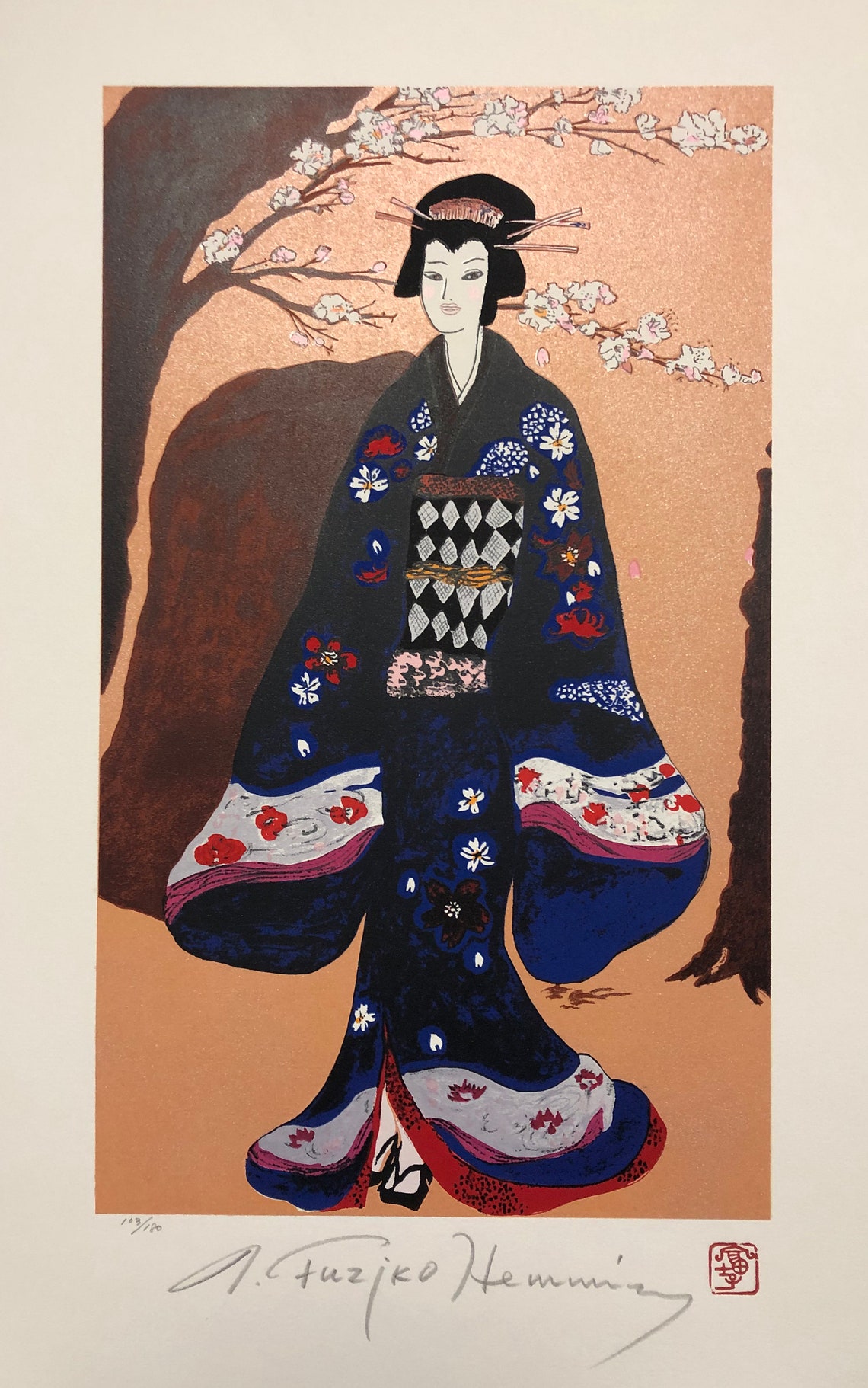 INGRID FUZJIKO-HEMMING german/japanese, 1932-living, woman in Kimono ...