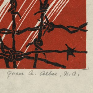 GRACE ARNOLD ALBEE (american, 1890-1985), "spirit of 1961 - Crowning ...