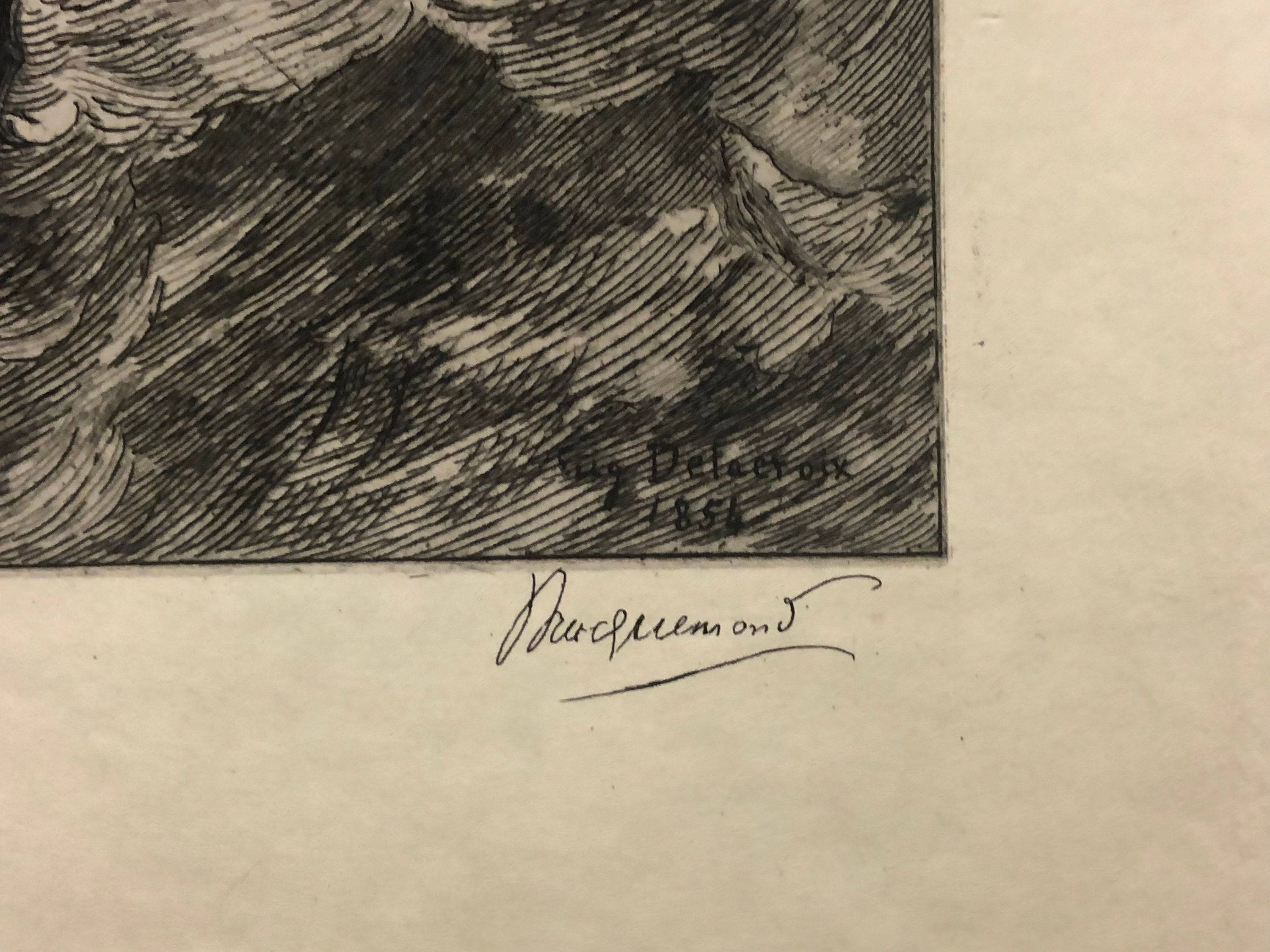 FELIX HENRI BRACQUEMOND (French, 1833-1914), "Jesus on the Lake of ...