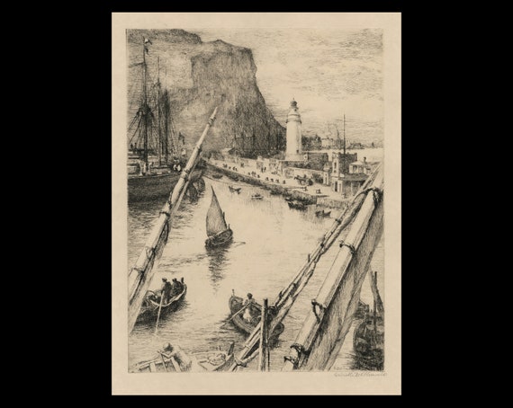 GABRIELLE De VEAUX CLEMENTS american 1858-1948 seaport | Etsy