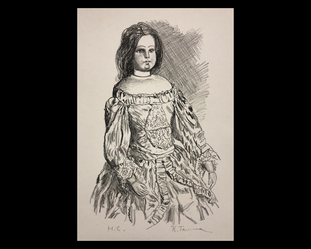 KONOSUKE TAMURA (japanese, 1903-1985), "doll", 1977, Lithograph, Pencil ...