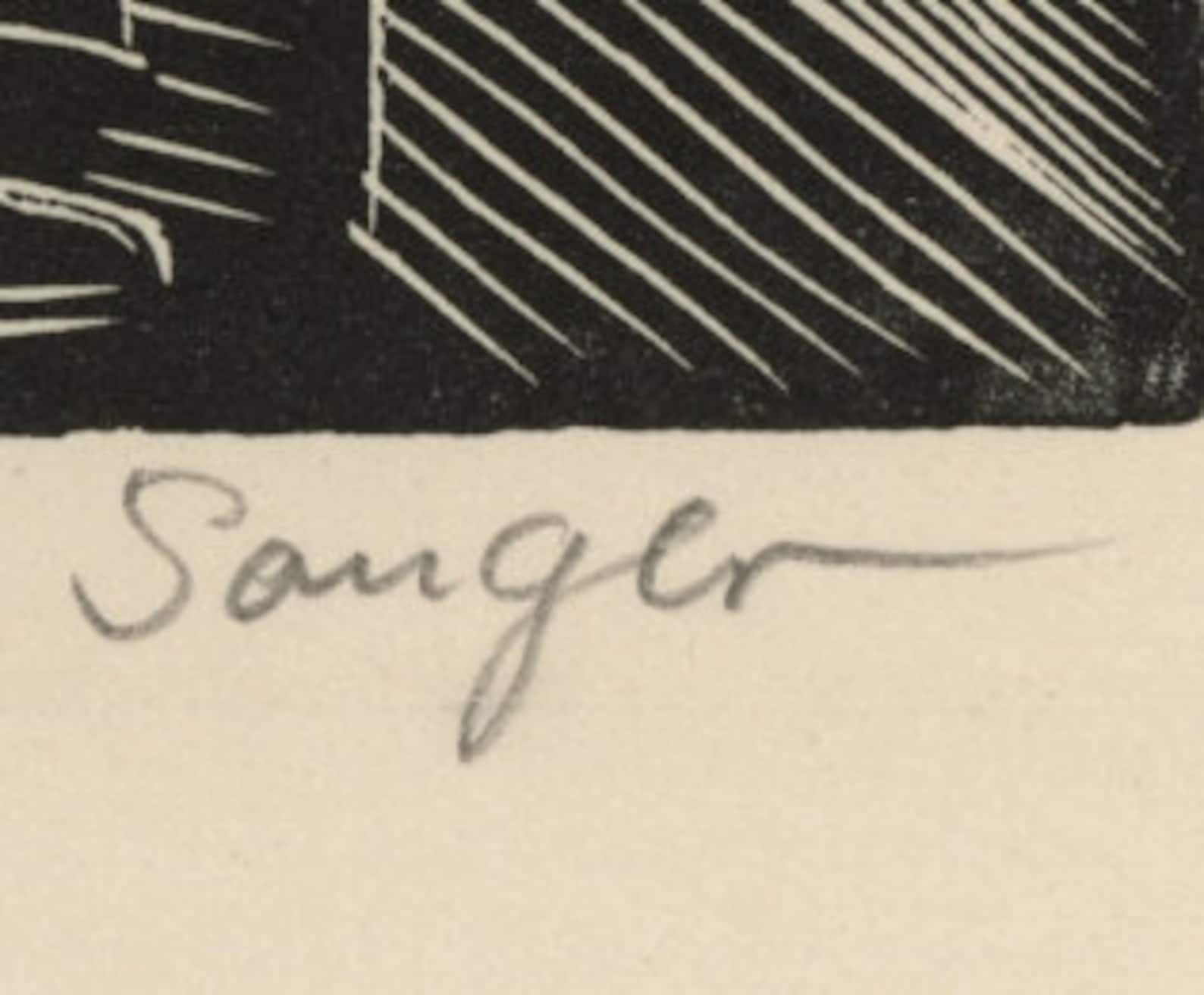 ISAAC SANGER (american, 1899-1961), "tug Boats", Ca. 1930, Original ...