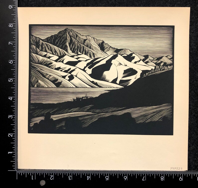 PAUL HAMBLETON LANDACRE (american, 1893-1963), "edge of the Deset ...