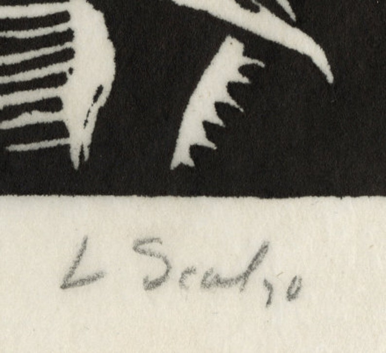 LILLIAN SCALZO American 1900-1984 While Adam | Etsy