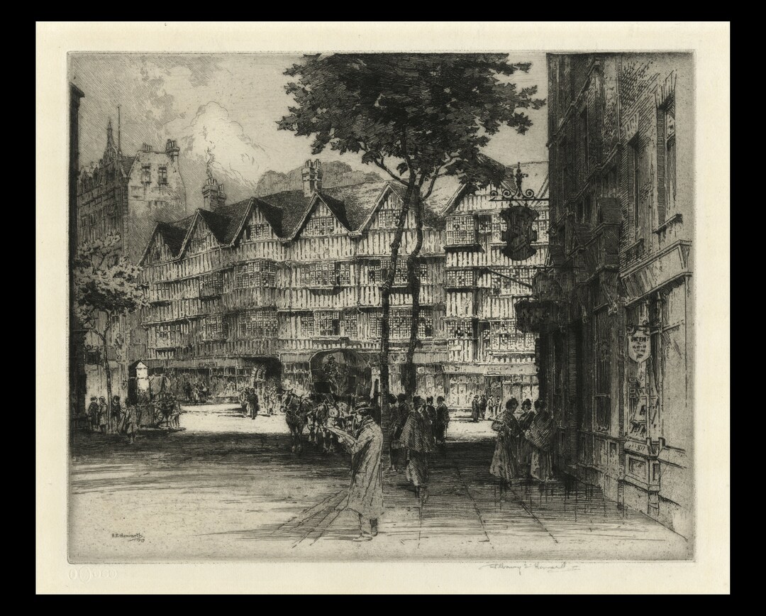 ALBANY E. HOWARTH english 1872-1936 chancery Lane - Etsy