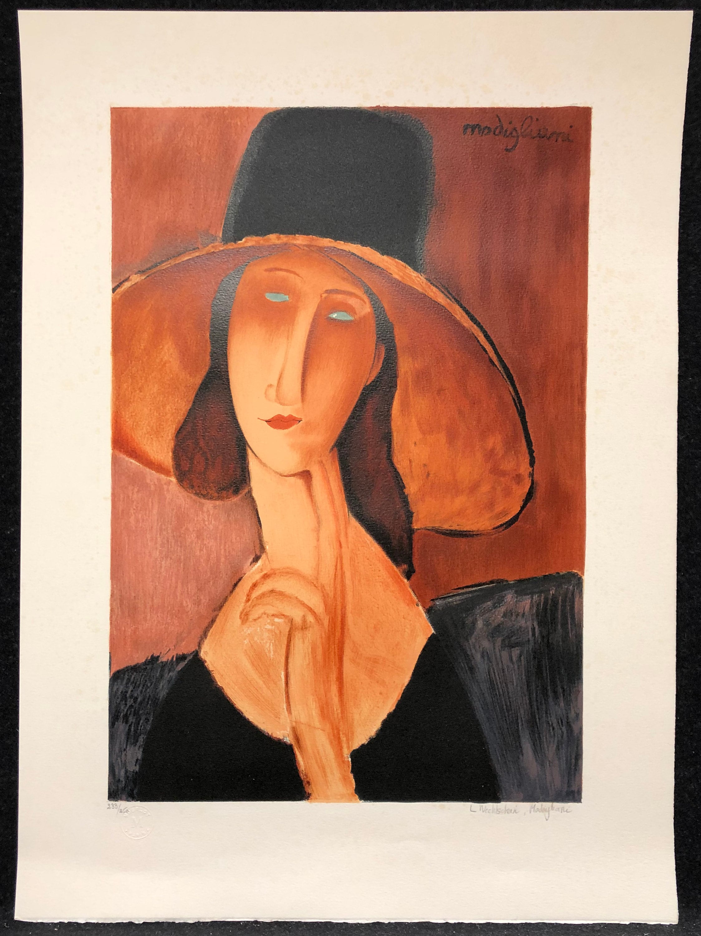 AMEDEO MODIGLIANI (after) (italian/french, 1884-1920), "jeanne in a ...