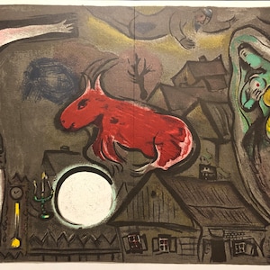 MARC CHAGALL (russian/french, 1887-1985), "mystical Crucifixion", 1950 ...