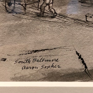 AARON SOPHER (american, 1905-1972), "south Baltimore", Ca. 1930, Pen ...